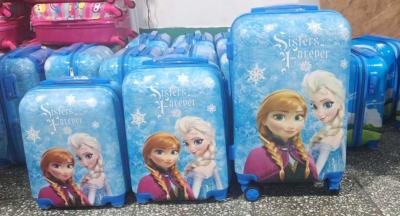 Cina Cartoon Print Hard Shell Luggage Kids ABS PC 4 Ruote Bambini Cassa del carrello in vendita