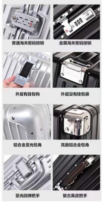 中国 メーカー 大容量 工場 提供 アルミ フレーム スーツケース セット 3 片 荷物 セット カップ ホールド 販売のため