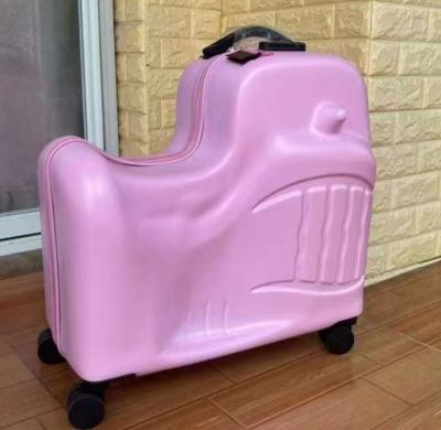 Cina Bambini Seduta Camioncino Scatola Bicicletta Valigia Cartoon Bagaglio 24 pollici Un bambino cavalcabile Camioncino Bambini Rodante Bambino in vendita