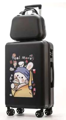 中国 Custom Logo Cartoon Student Trolley Case Universal Wheel Mother Box Suit Boy And Girl Suitcase 販売のため