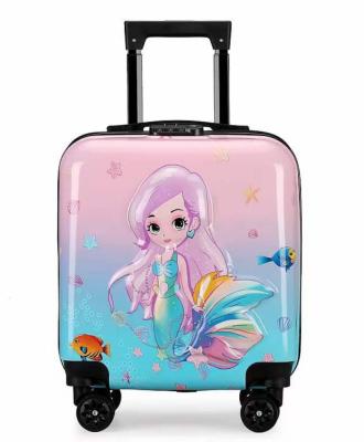 Cina Factory Outlet 18 Inch 360 Degree Spinner Wheels Kids Luggage Travel Suitcases For Children in vendita