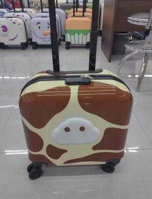 Cina Custom Cartoon Children'S Trolley Case LOGO 18 Inch 3D Animal Gift Boarding Box Universal Wheel Kids Suitcase Luggage in vendita
