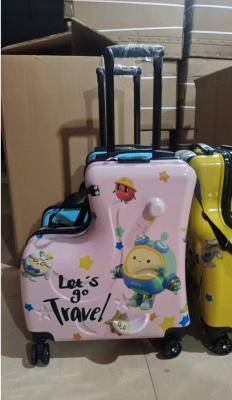 Cina Paw Patroll 20 Inch Trolley Case New Men And Women Children Can Ride Cartoon Code Aluminum Trolley Case Travel Luggage in vendita