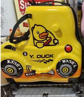 Cina Kid Ride On Suitcase Children Travel Trolley Case Spinner Carry On Luggage With in vendita