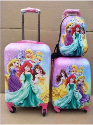 Cina Customized Cartoon Suitcase Children Rolling Luggage Bag Kids Trolley Case Suitcase in vendita