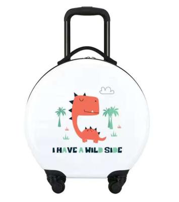Cina Fashion Design Customized Round Shape Kids 18 Inch Trolley Bags Cute Children Travelling Luggage For Children in vendita