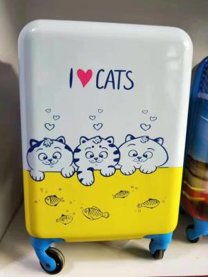 中国 Cute Cartoon Images 18 Inch PC Kids Luggage Bag Customized Picture Children Trolley Suitcase 3D Printing Kids Travel Bag 販売のため