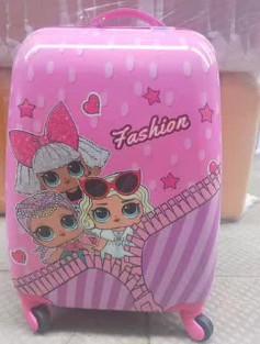 中国 18 Inch Double-Sided Cartoon Zipper Luggage, Universal Wheel Boarding Travel Box, Children'S Trolley Case 販売のため