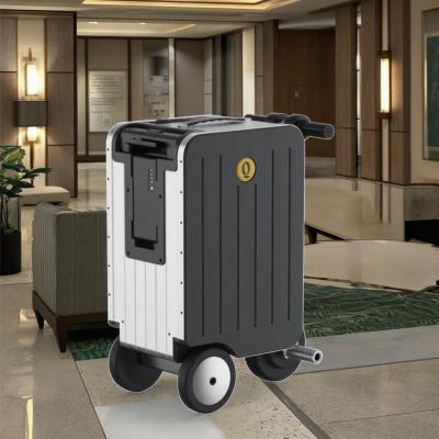 China Intelligent Cycling Business Travel Luggage 28inch Aluminium Frame Lightweight Hard Shell Suitcase for sale
