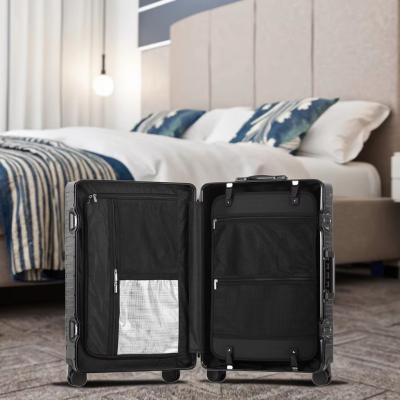 China All-Aluminum Magnesium Alloy Travel Suitcase Unisex Fashionable Universal Wheel Boarding Luggage Men's Women's Metal Trolley for for sale
