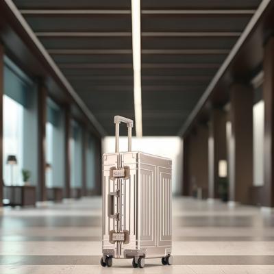 China Soft Handle Four Wheel Suitcase Luxury 360 Degree Rotating Carry On Luggage Tsa Lock for sale