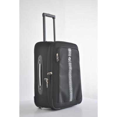 China Unisex Customizable 4 Spinner Wheeled Suitcases Nylon Wheeled Luggage with Zipper Polyester Soft Fabric for Traveling for sale