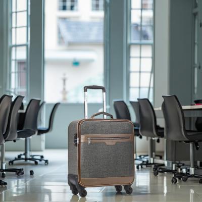 China 2025 New Retro Multifunctional Trolley Luggage Case High Quality Durable Business Suitcase Unisex High Quality Faux Simple for sale