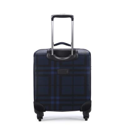 China Great Price on Unisex High Quality PU Leather Luggage Suitcase New Design Aluminum Trolley with Spinner Caster Carry-On Size for sale