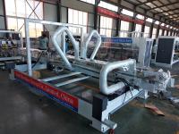 China Automatic Carton Corrugated Box Gluing Machine Strapper Full Computer Control for sale