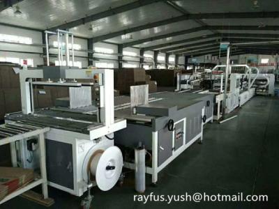 中国 インライン カートン箱ステッチ機械PPベルトはホールダーのGluerの自動スティッチャーとの共同を熱した 販売のため