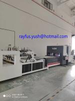 China Inline Carton Folder Gluer Machine / Automatic Pasting Machine Bundling Pe Plastic Tape Tied for sale
