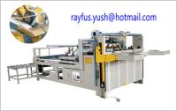 China Custom Carton Folder Gluer Machine / Semi Automatic Folder Gluer lifting gluing pressing for sale
