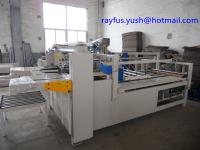 China Custom Carton Folder Gluer Machine / Semi Automatic Folder Gluer lifting gluing pressing for sale