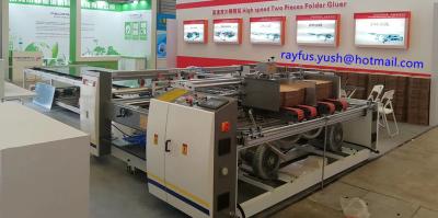 Chine Pliage automatique en deux pièces de carton collant la machine aa ou la servocommande de feuille d'ab à vendre