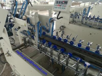 中国 前に 	ボール紙またはE-FフルートのためのカートンのホールダーのGluer機械高速は波形を付けた 販売のため