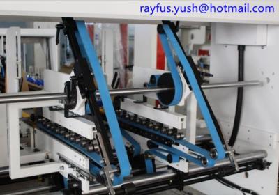 中国 ボール紙のA.C.BのE-Fフルートのためのロック・カートンのホールダーのGluer最下の機械は波形を付けた 販売のため