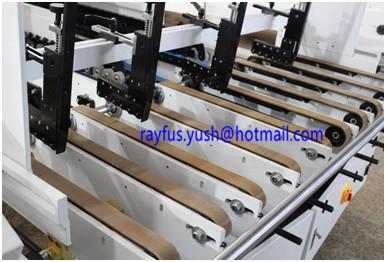 Китай 4 6 загоняют Semi автоматическую папку Gluer/складчатость в угол коробки и машина клеить продается