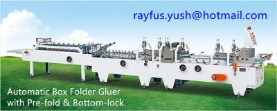 China Automatisch van de de Machine Prevouwen of Bodem van Gluer van de Hoge snelheidsomslag Slotce Te koop