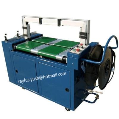China Inline Box Erector Machine / Manual Semi Automatic Box Strapping Machine for sale