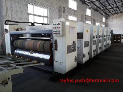 Cina Stampa di colori del CE 1-5 150pcs/Min Used Flexo Printer Slotter in vendita
