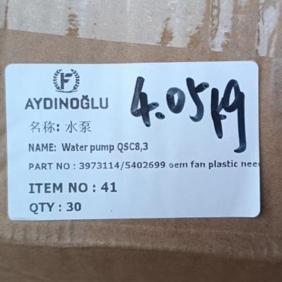 Cina Nasosu di plastica della pompa idraulica QSC8,3 Unione Sovietica di bisogno del fan dell'OEM del carrello elevatore 3973114/5402699 di LGMC in vendita
