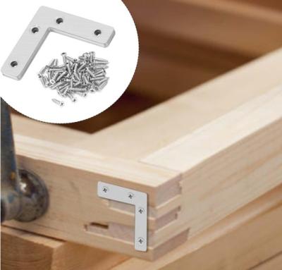 Cina Rivestimento di zinco OEM Metallo Acciaio Forma L Arredamento comune Scaffale di sostegno Angolo Brace Bracket in vendita