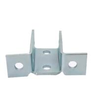 China Aluminum Stamping Bending Angle Metal Joist Brackets Deburring Customized for sale