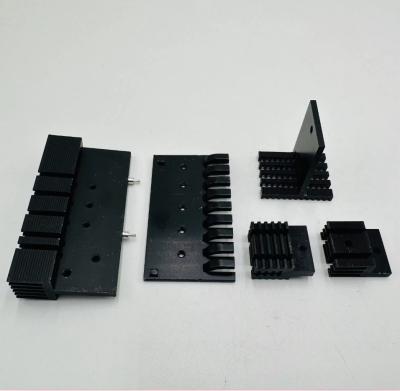 China Factory Export Black Anodized Aluminum Profile Heat Sink for Power Cooling Custom Fabrication Services Available for sale