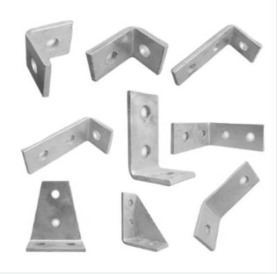 China Aluminum Angle Bracket 0.5mm 3mm Thickness Precision Metal Stamping Machining Spare for sale