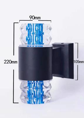 El soporte de la pared del ABS 7w llevó CCT al aire libre ligero 3000k