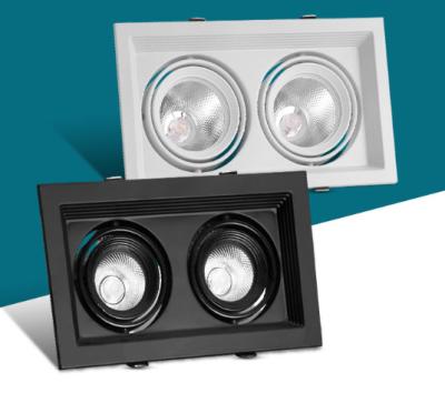 China 15W Led Embedded Household Double Head Spotlight Bold Light Without Main Light for sale