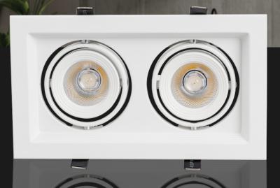 China 15W Led Embedded Household Double Head Spotlight Bold Light Without Main Light for sale