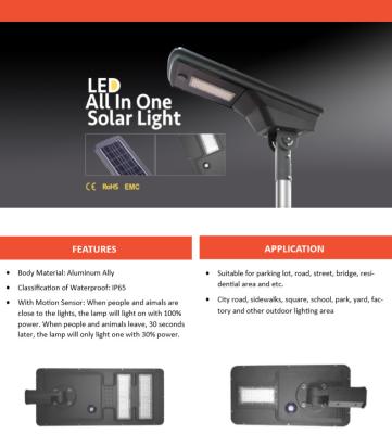 中国 1 LEDの太陽街灯30W 2835の破片の省エネの多機能完全に 販売のため