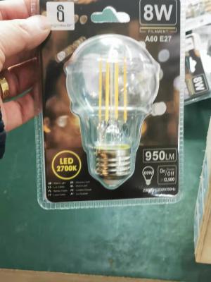 China A55 A60 A65 A70 Energy Saving Globe LED Filament Bulb FC35 For Shop And Restaurant for sale