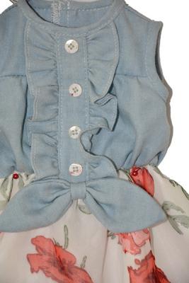China denim vest  with skirt doll clothes for sales for sale