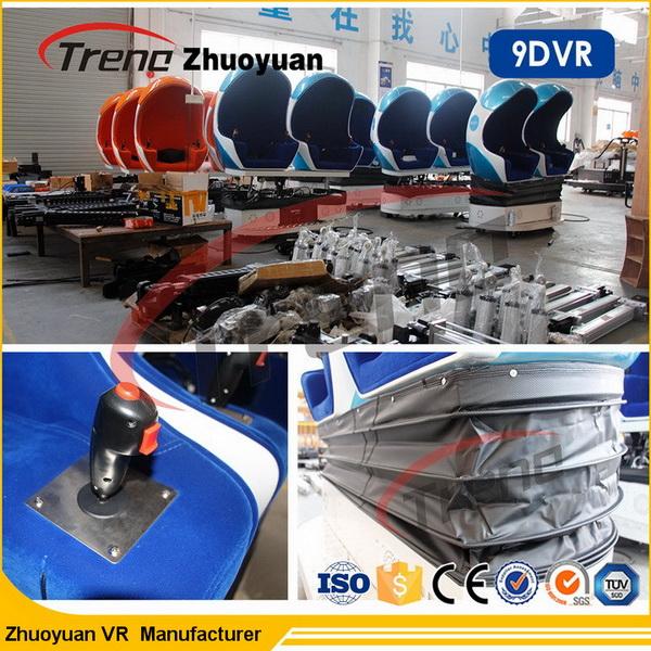 Amusement Park Equipment Interactive Virtual Reality Simulator Electric 360 Degree Rotating 2 Seat