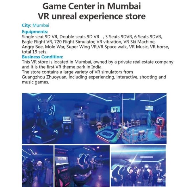 1.2KW 360 Degree Motion 9d VR Simulator Cinema Two Egg Seats for Theme Park