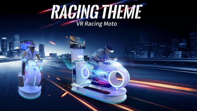 5 Games 9D VR Simulator / Motorcycle Racing Simulator 1250X3065X2338 Mm Size