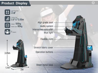 중국 1 선수 9d 상영관 가상 현실 드롭 타워 모의 비행 장치 게임기 판매용