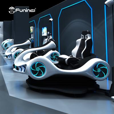 Cina Metallo con diversi giocatori 9d dell'interno Vr che determina realtà virtuale Karting di corsa del simulatore in vendita