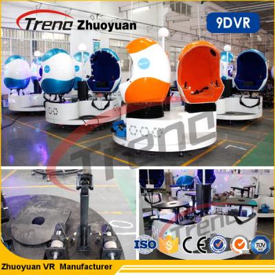 China 1.5KW Multiplayer Game Machine 9d Cinema Simulator With 360 Rotating Helmet for sale