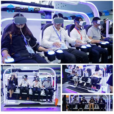 China Dynamische Sitze 9D Virtual Reality Kino mit Deepoon E3 VR Brille Realistische Wind-Effekte zu verkaufen