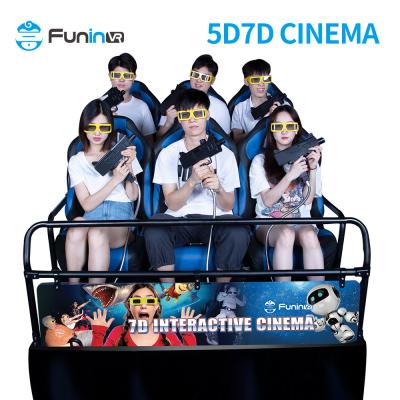 Cina 30-90 Minuti Cinema 7D Piattaforma idraulica Simulatore di gara interattivo in vendita