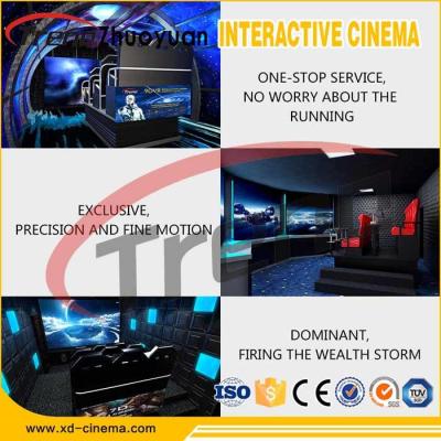 China Simulador cómodo del cine de la silla 5D del movimiento con la burbuja/el efecto de la lluvia/de viento en venta